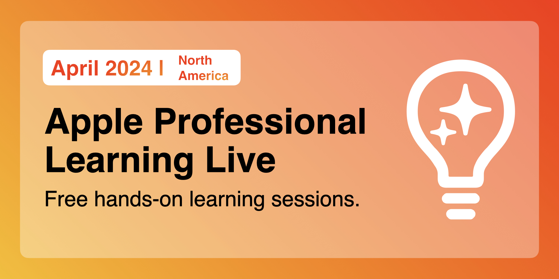 Apple Professional Learning Live: Free Hands-on Sessions - Apple Education Community